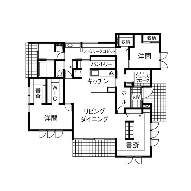 2LDKのおしゃれな平屋間取り10選！おすすめの設備も紹介 | おしゃれな平屋の間取りNavi